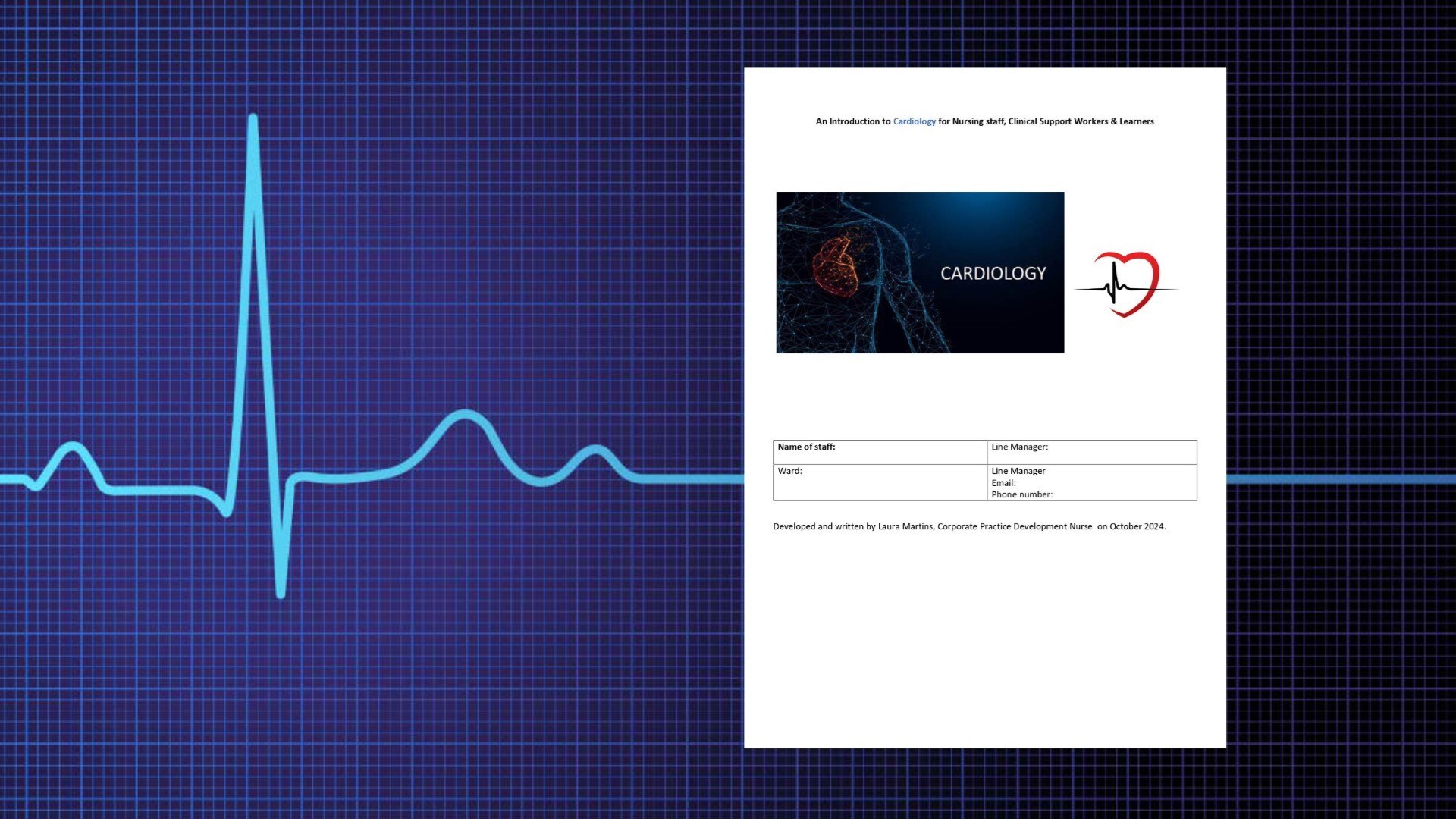 Homerton - Cardiology Induction Pack